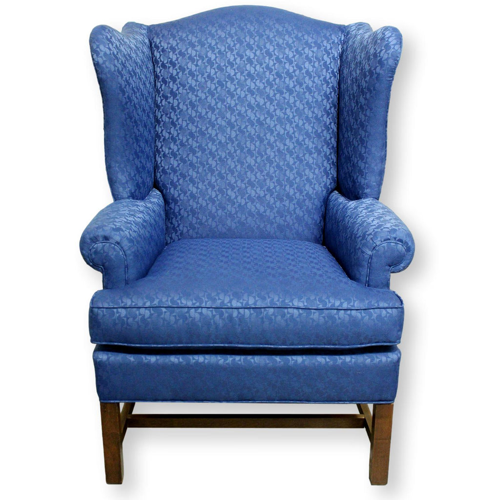 Blue Wingback Chair – Upscale Consignment