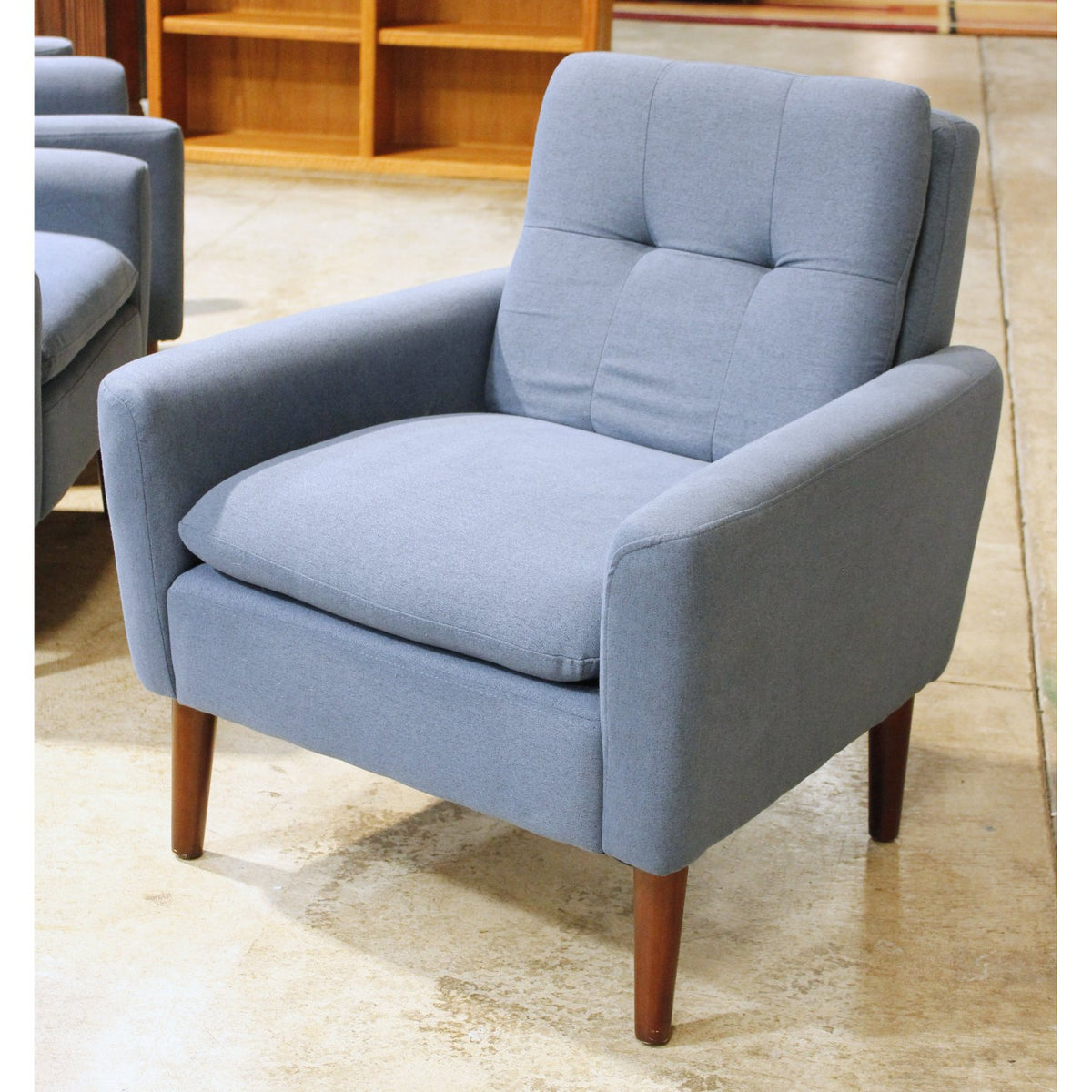Blue Modern Arm Chair – Upscale Consignment
