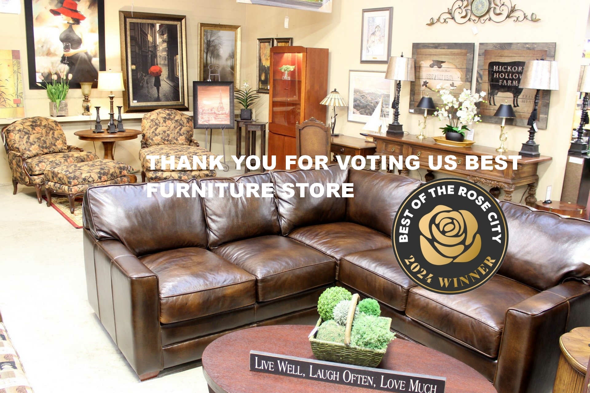 High end used furniture stores store